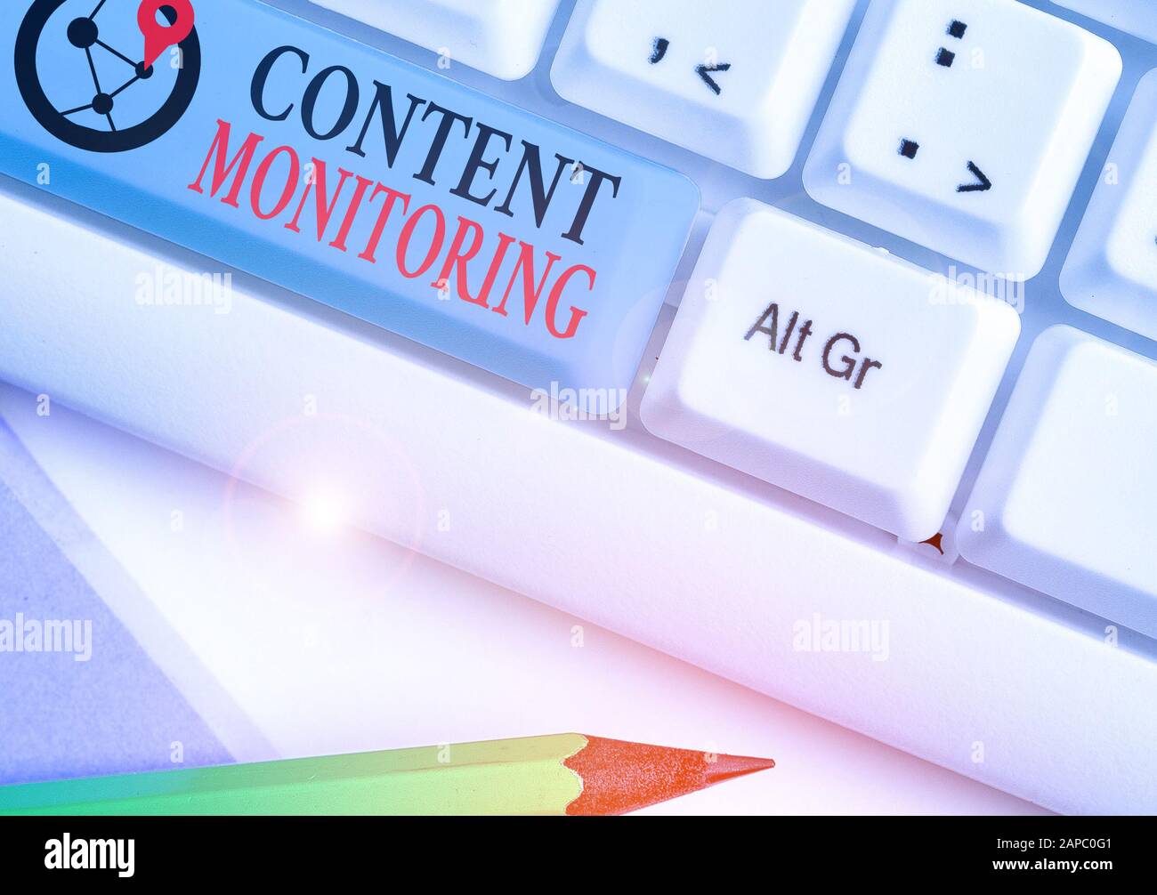 Word writing text Content Monitoring. Business photo showcasing a tool ...