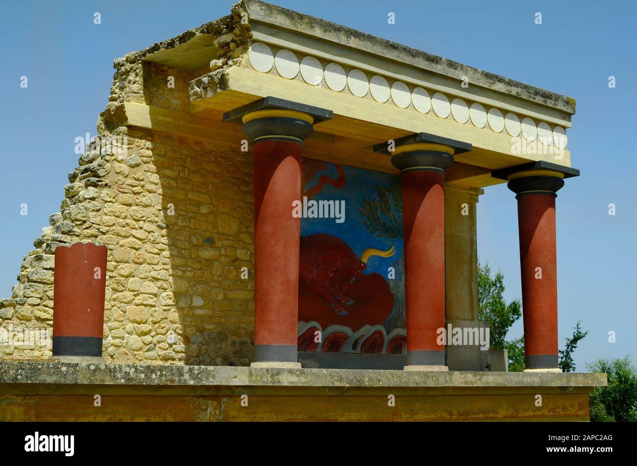 Greece, Crete, ancient Minoan palace in Knossos Stock Photo - Alamy