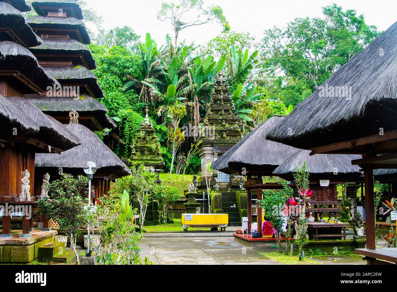 PURA LUHUR BATUKARU TEMPLE, BALI - MARCH 20. 2008: View on Hindu temple ...