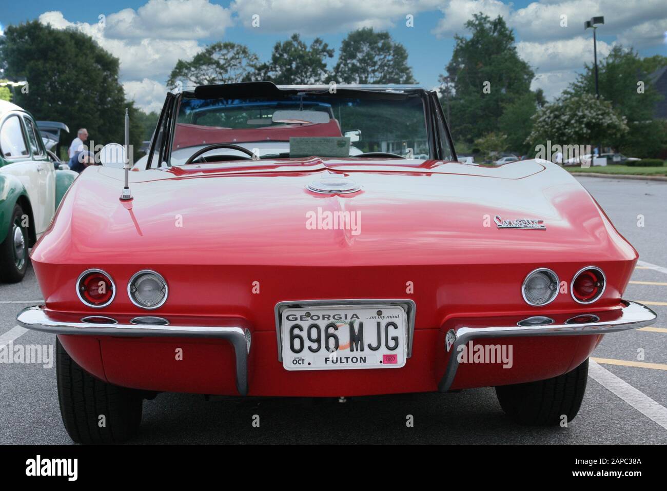 Classic Red Corvette Stock Photo - Alamy