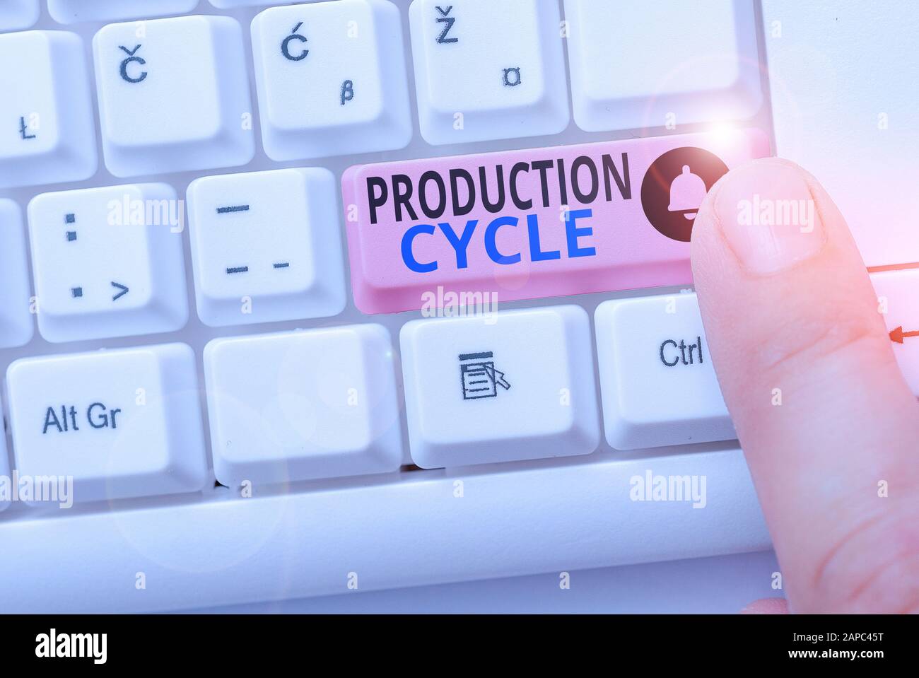 Handwriting text Production Cycle. Conceptual photo conversion of raw ...