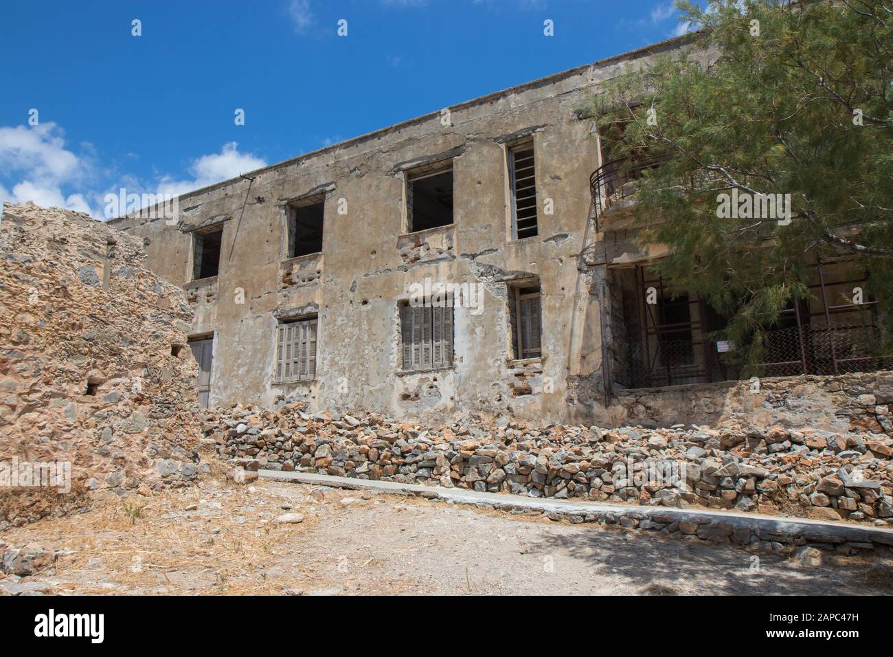 Spinalonga - a former leper colony - Crete, Greece Stock Photo - Alamy