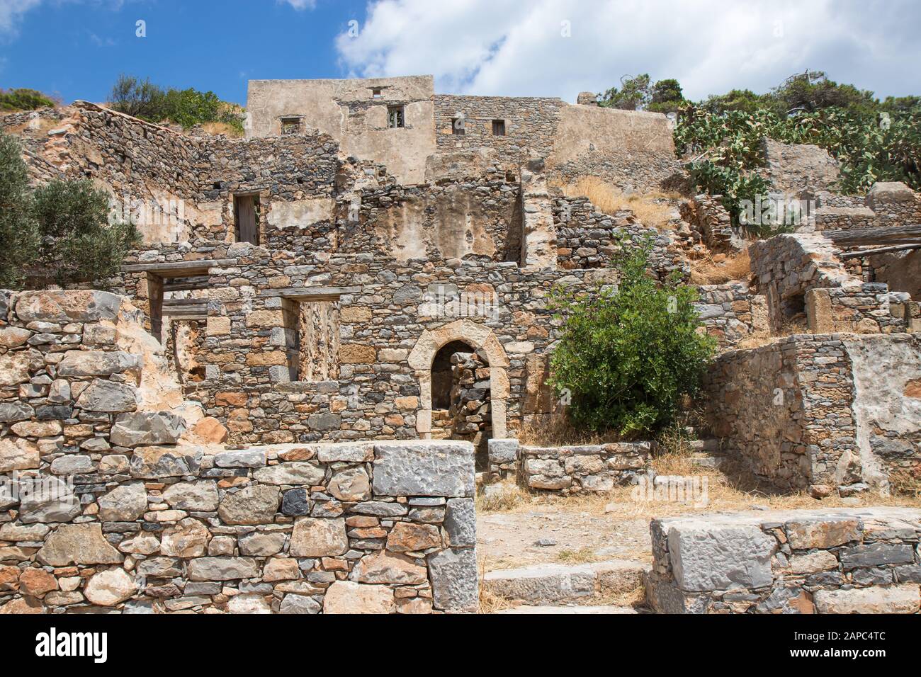 Spinalonga - a former leper colony - Crete, Greece Stock Photo - Alamy