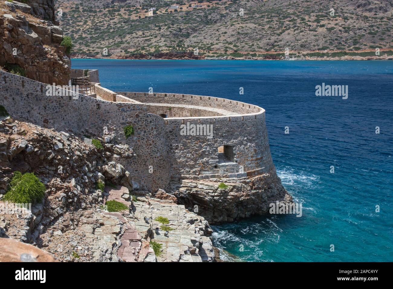 Spinalonga - a former leper colony - Crete, Greece Stock Photo - Alamy