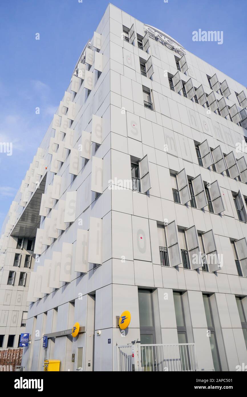 La Poste building, Confluence district, Lyon, France Stock Photo - Alamy