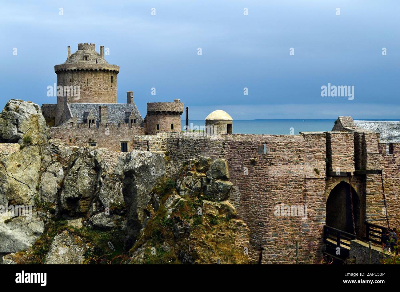 France, Brittany, Fort La Latte on English Channel Stock Photo - Alamy
