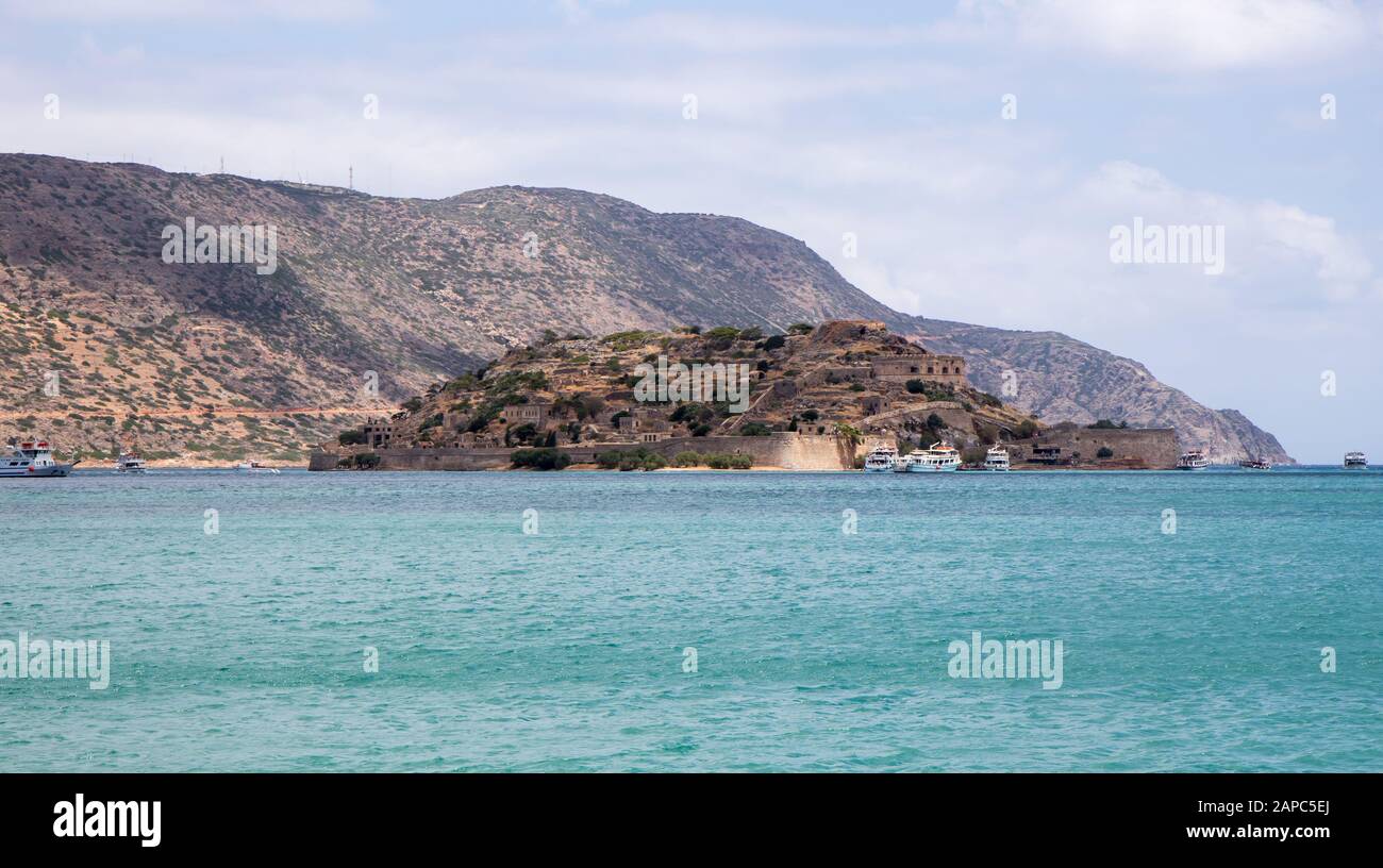 Spinalonga - a former leper colony - Crete, Greece Stock Photo - Alamy
