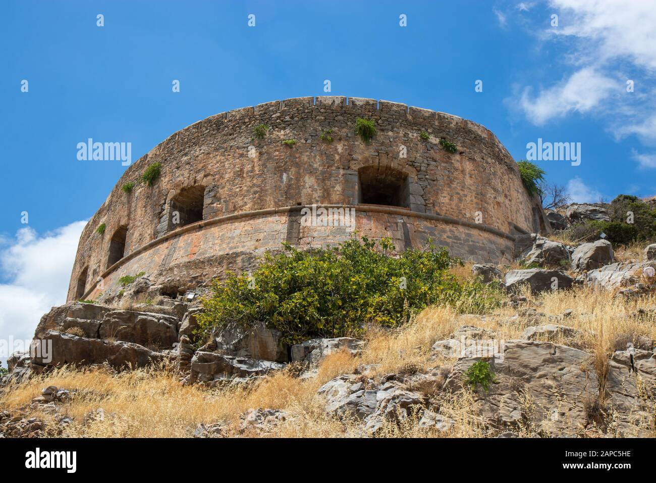 Spinalonga - a former leper colony - Crete, Greece Stock Photo - Alamy