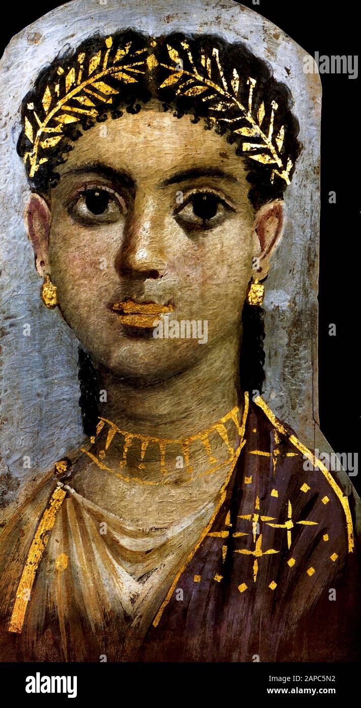 Fayum Portraits. Ancient Greek funeral paintings from 3rd century BC to ...