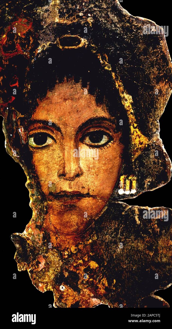 Fayum Portraits. Ancient Greek funeral paintings from 3rd century BC to ...