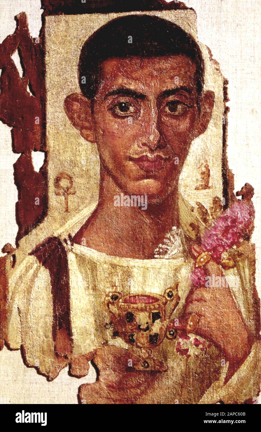 Fayum Portraits. Ancient Greek funeral paintings from 3rd century BC to ...