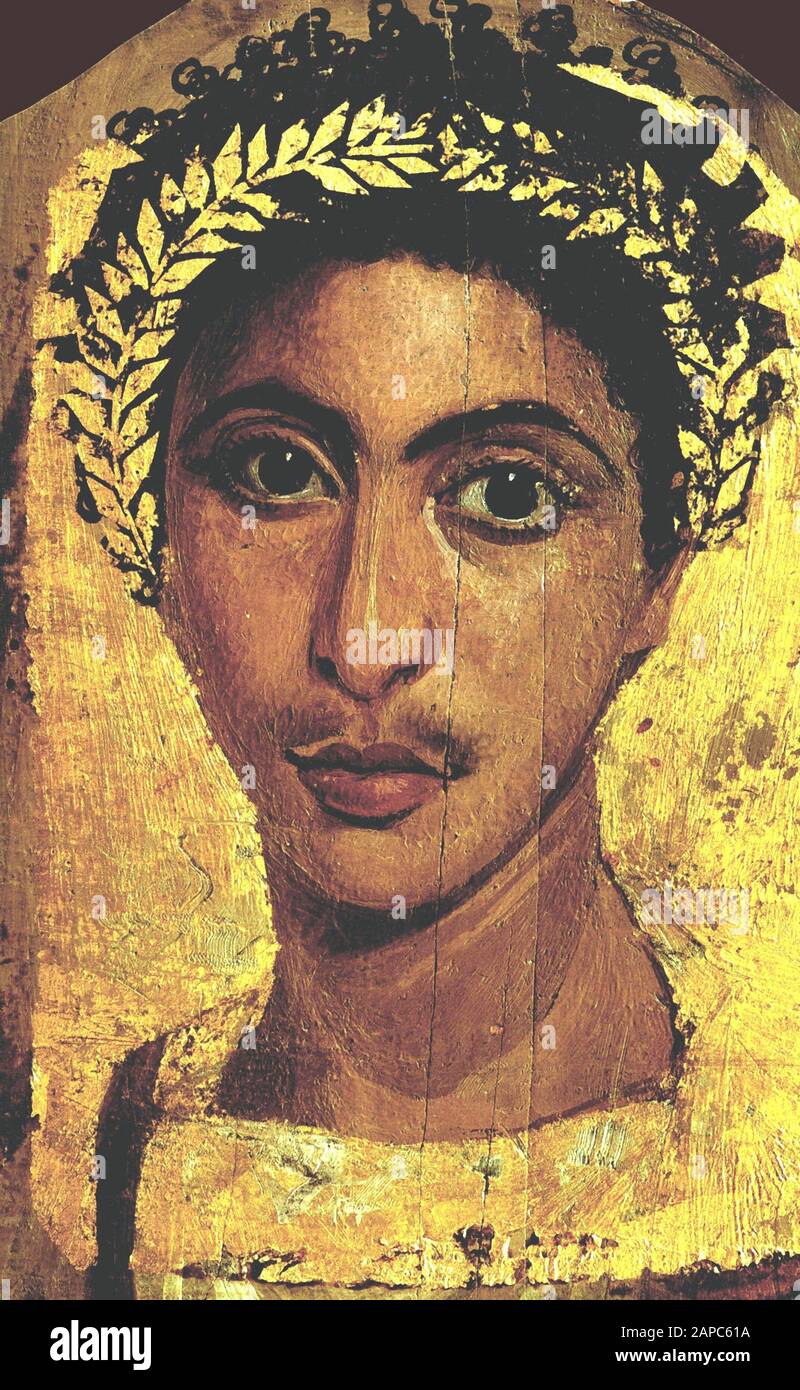 Fayum Portraits. Ancient Greek funeral paintings from 3rd century BC to ...