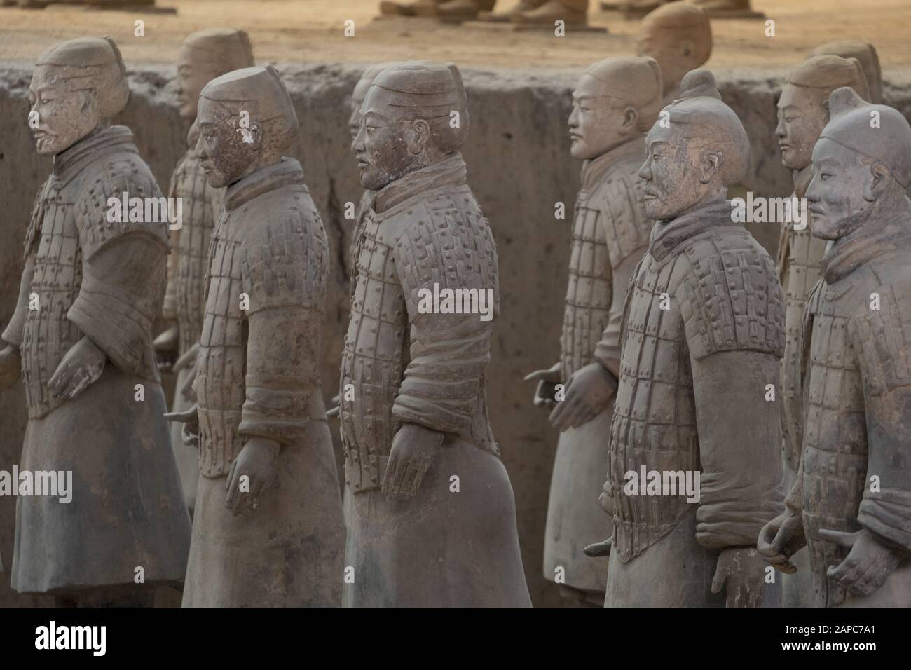 The Terracotta Army of Emperor Qin Chi Huang in Xian, China Stock Photo ...
