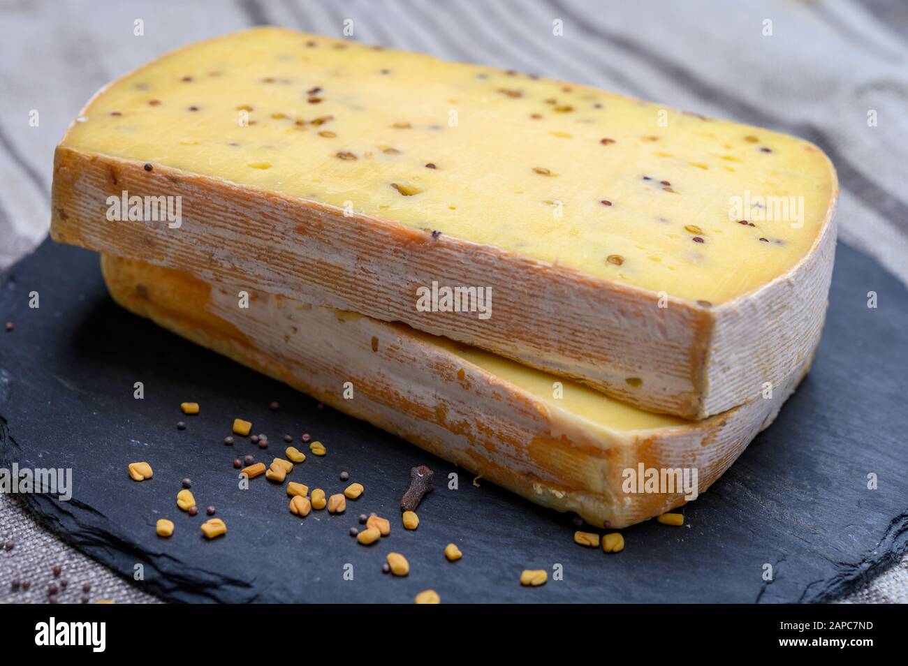 Belgian cheeses from abbey made from cow milk with monks beer ...
