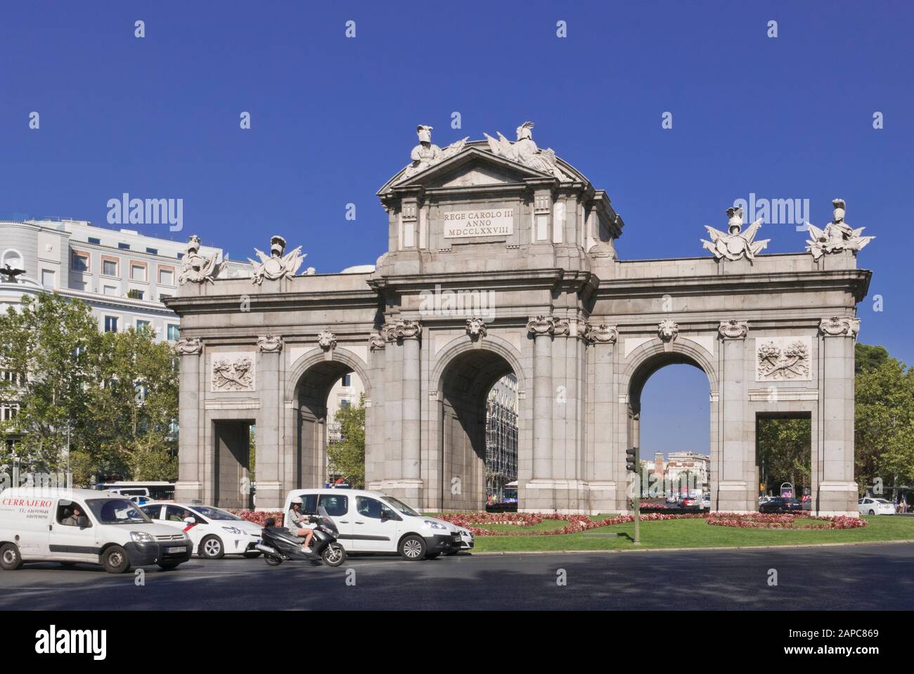 The Alcala Arch in Madrid, Spain Stock Photo - Alamy