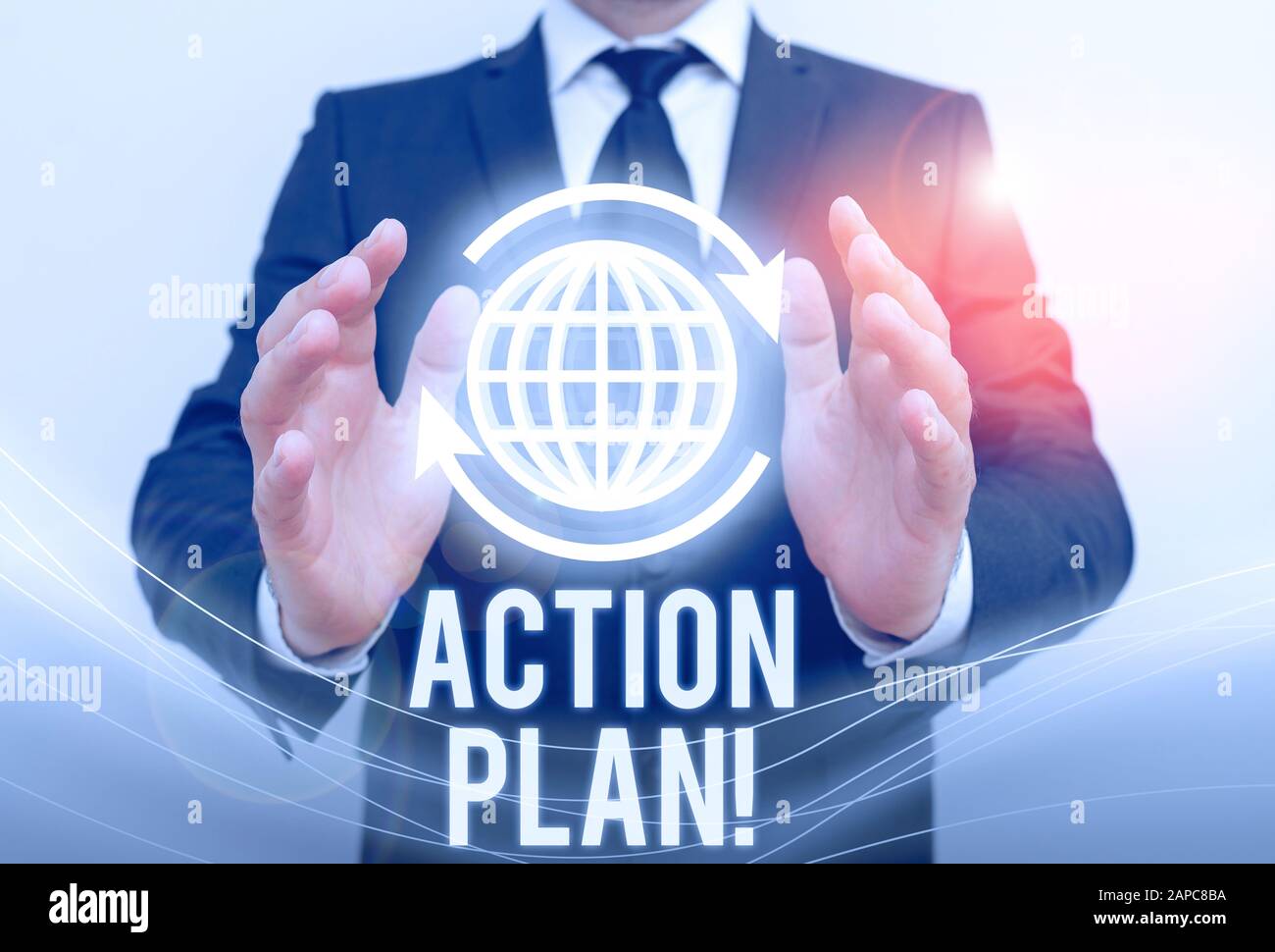 Writing note showing Action Plan. Business concept for proposed ...