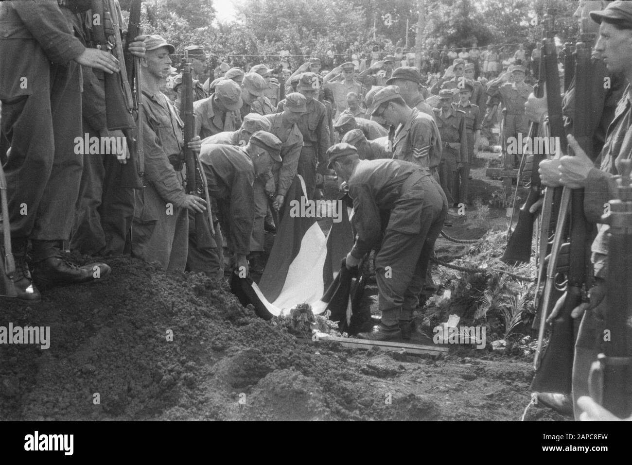 Burial of Major B.H.J. Callenbach at the Field of Honor Menteng Pulo ...