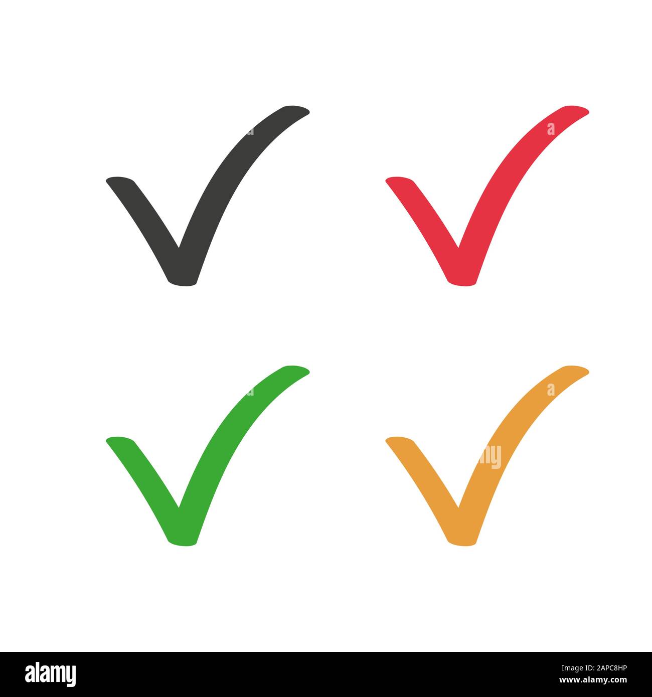 Colorful check mark icon logo element illustration Stock Vector Image ...