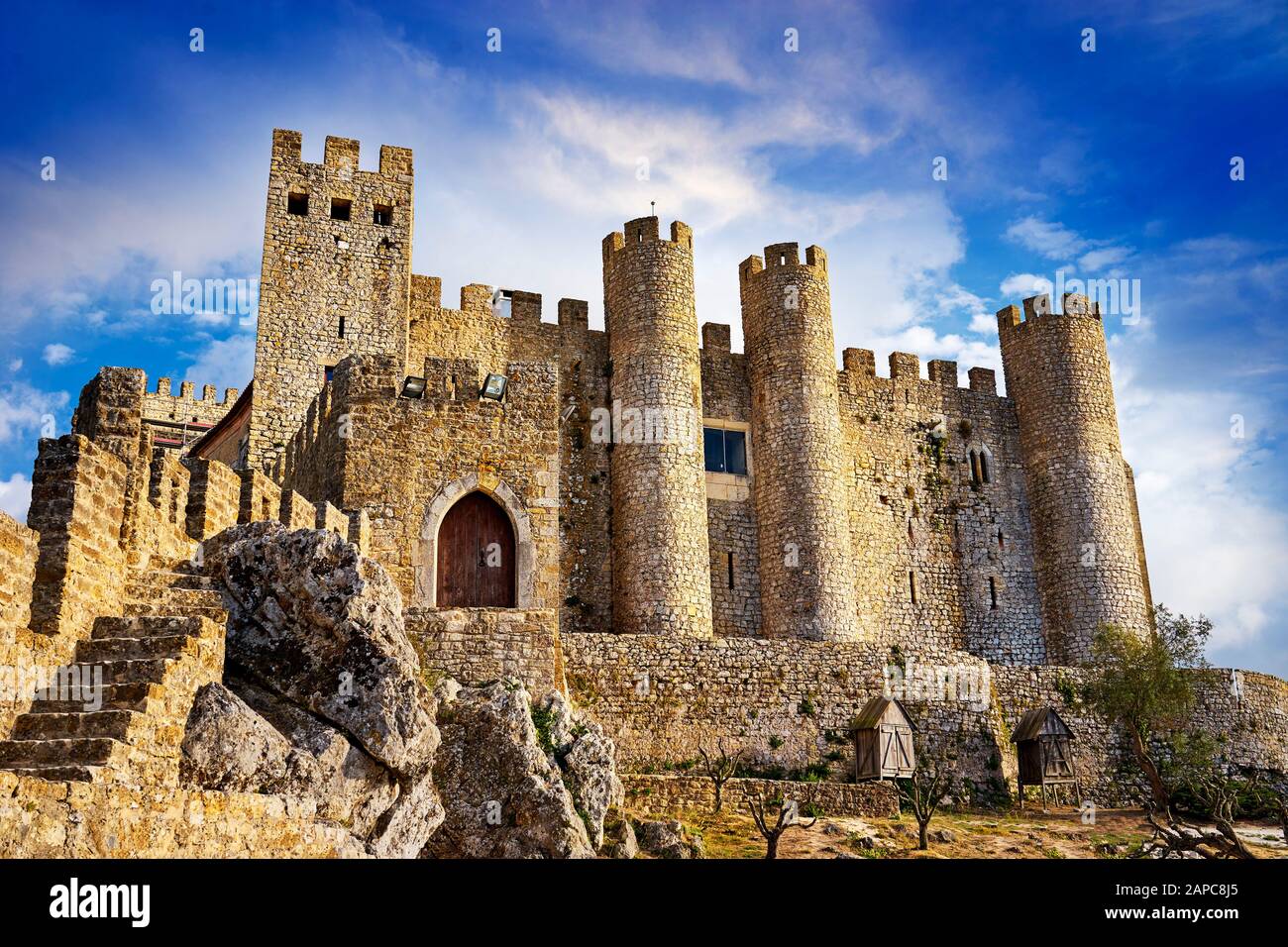Obidos Castle, Portugal Stock Photo - Alamy