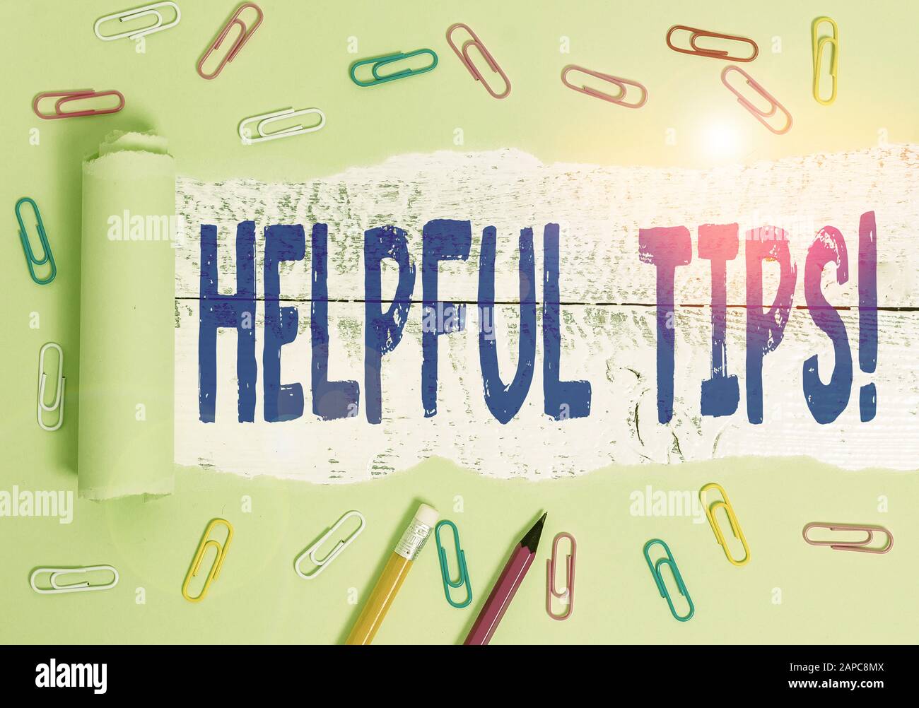 Handwriting text writing Helpful Tips. Conceptual photo advices given ...