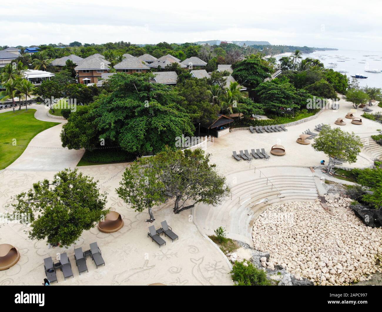 Beach resort view - Bohol, Philippines Stock Photo - Alamy