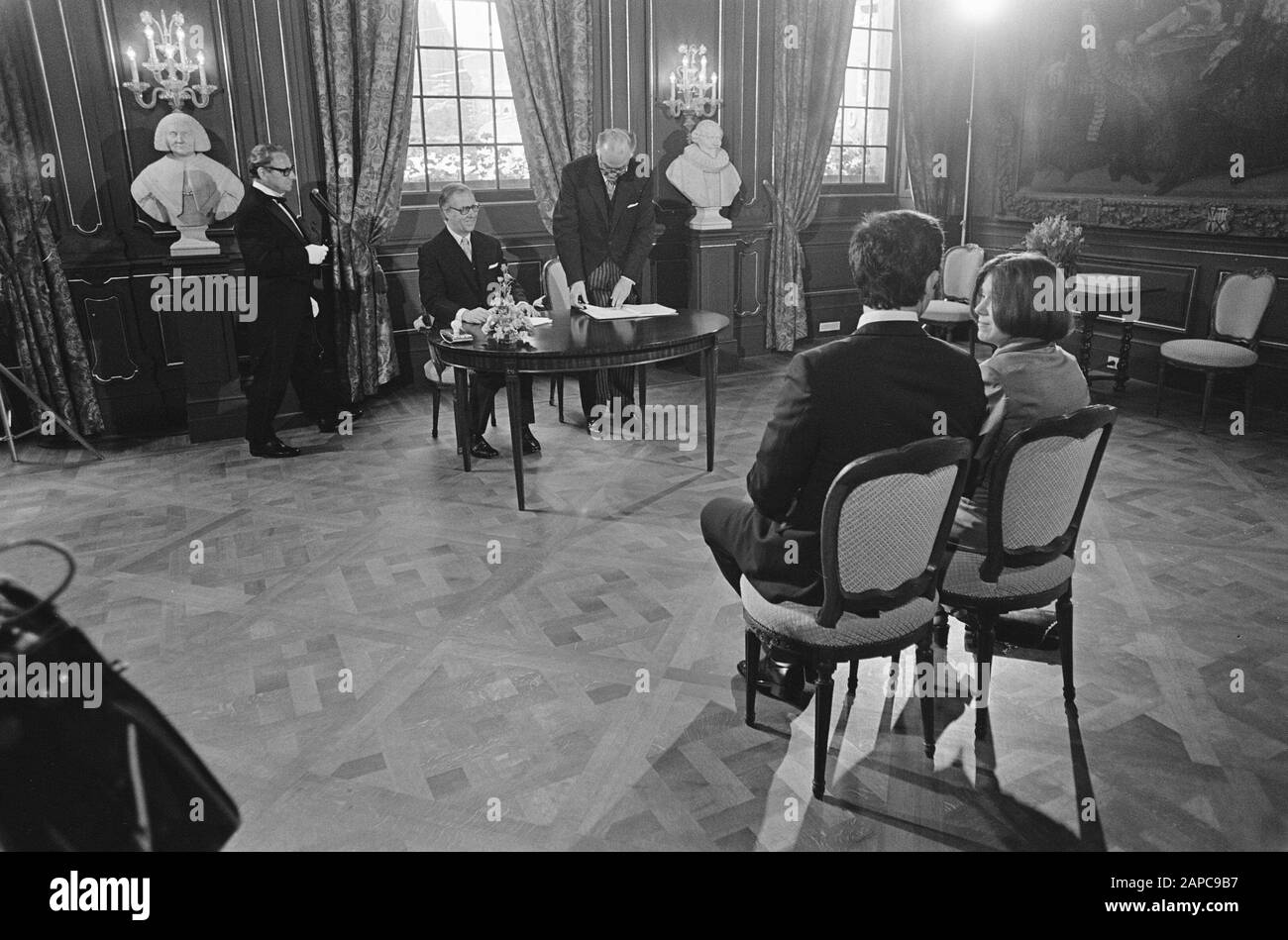 Wedding declaration of Princess Christina and Jorge Guillermo in the ...