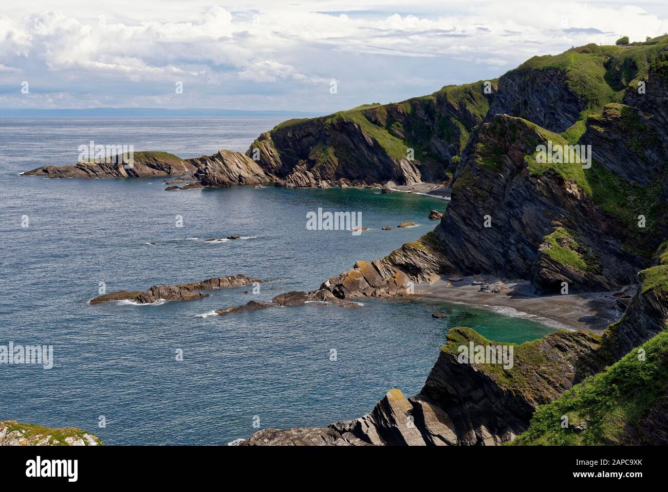 Hele Bay & Rillage Point near Ilfracombe, North Devon Coast, UK Stock ...