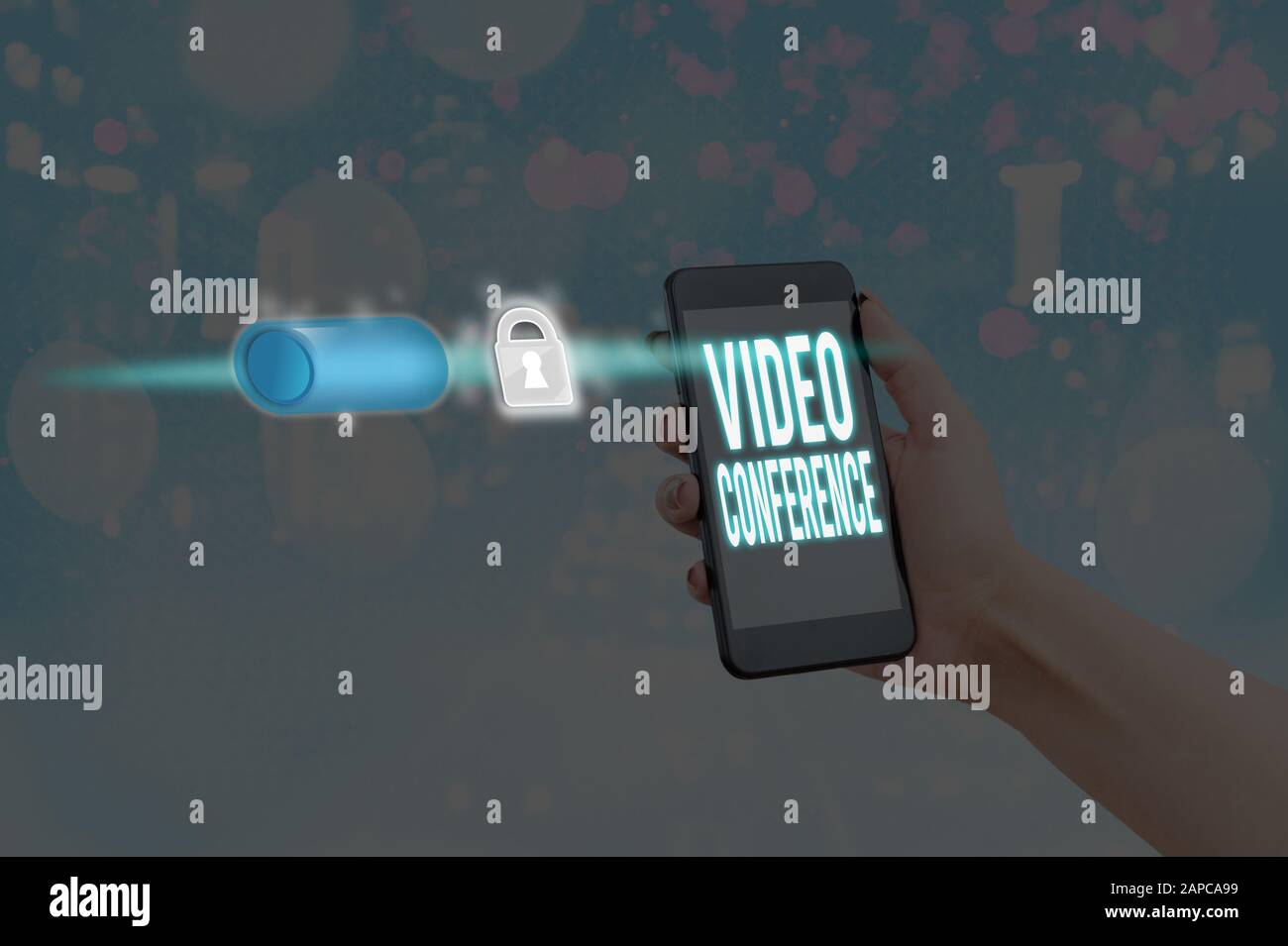 Word writing text Video Conference. Business photo showcasing showing ...