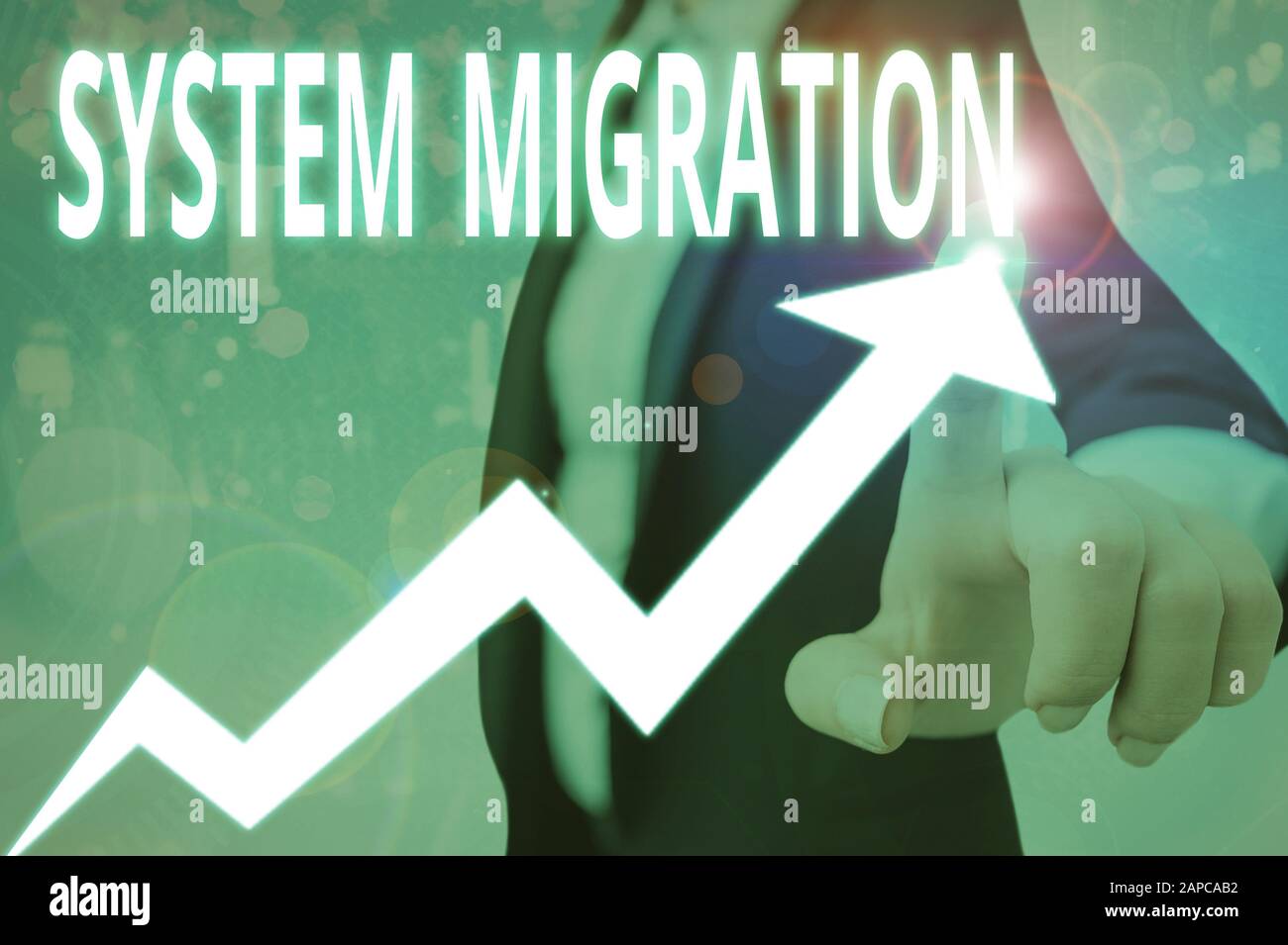 Conceptual hand writing showing System Migration. Concept meaning ...