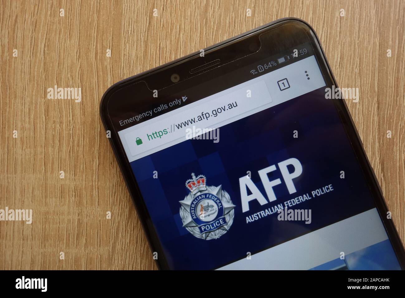 Australian federal police phone hi-res stock photography and images - Alamy