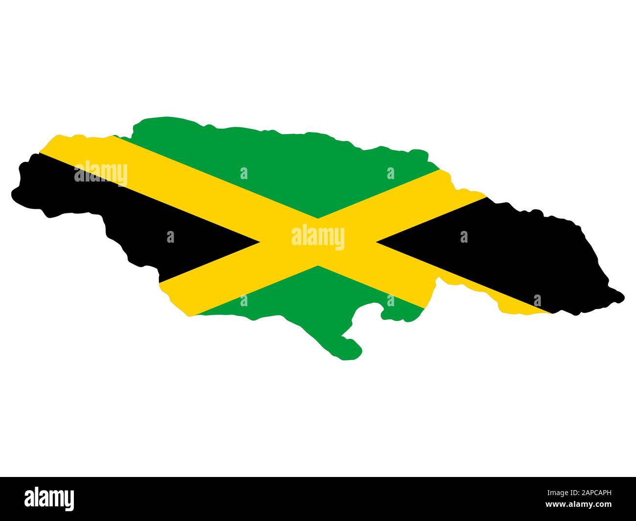 Jamaica Map flag Vector illustration eps 10 Stock Vector Image & Art ...