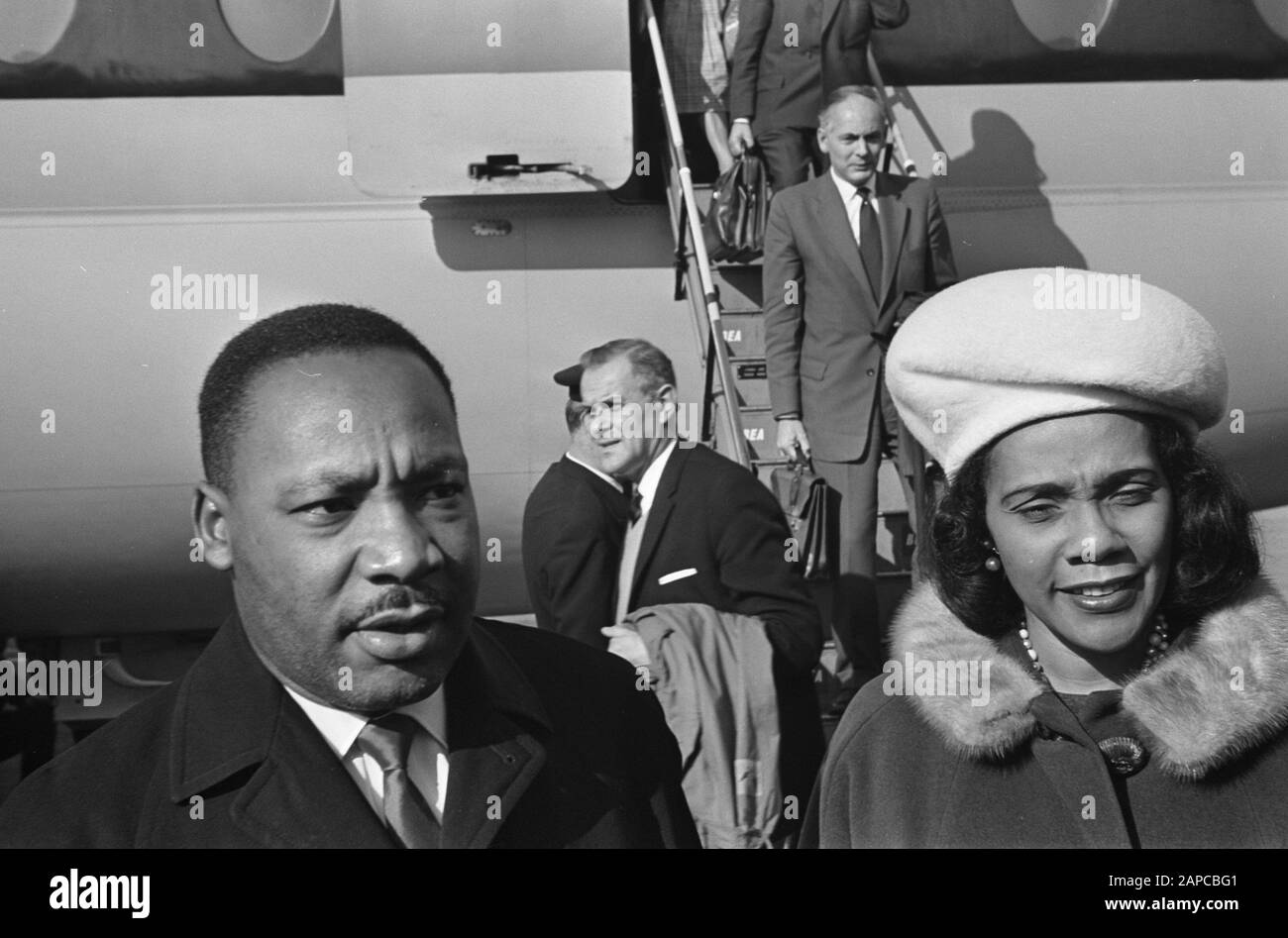 Martin luther king and his wife coretta scott king hi-res stock ...