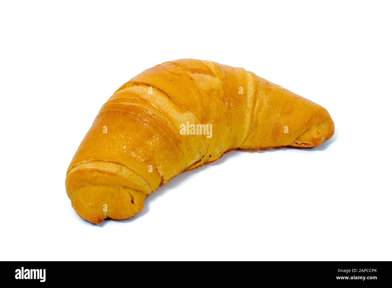 Classic croissant bun isolated on a white background Stock Photo - Alamy
