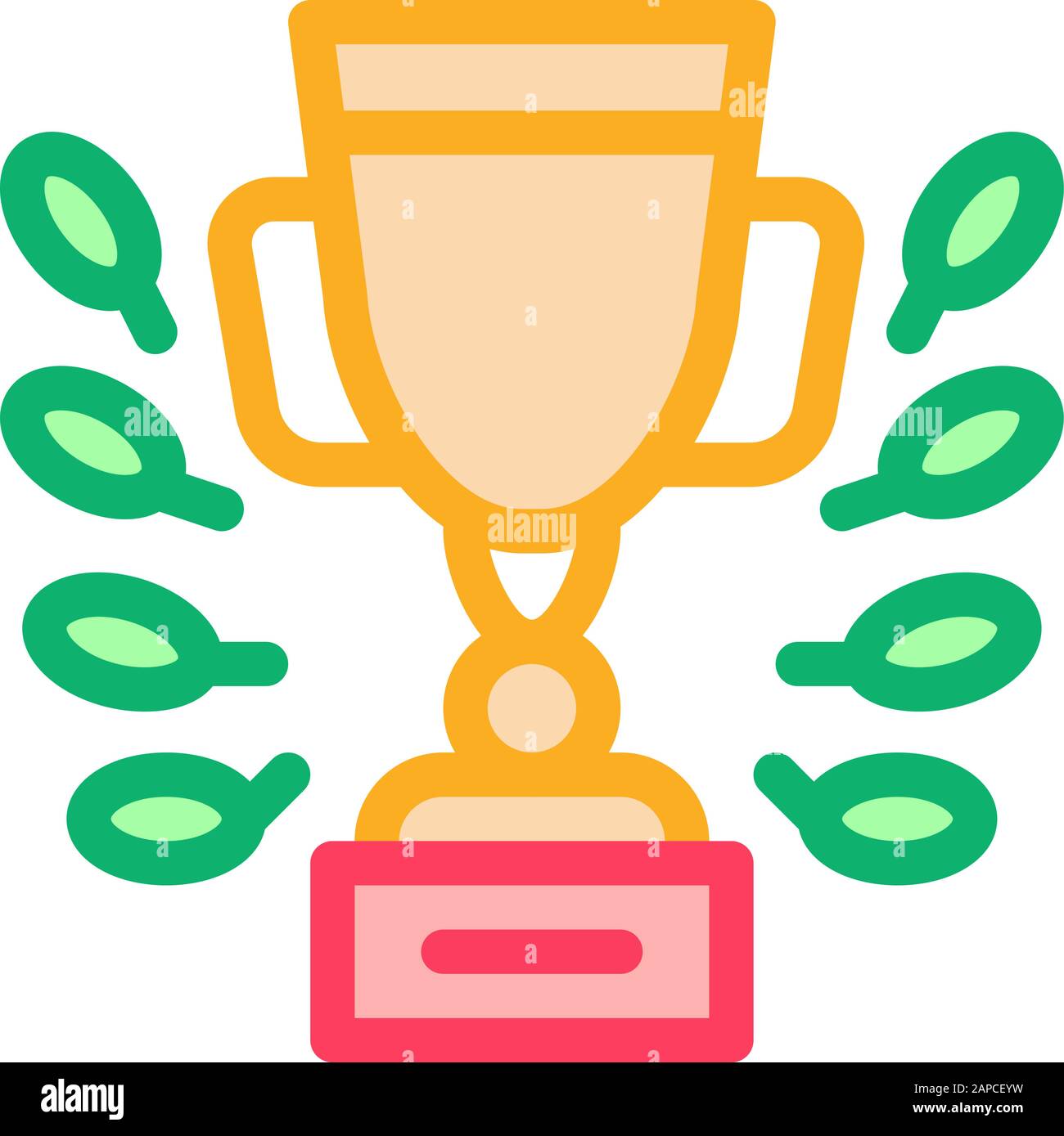 Champion Cup Icon Vector Outline Illustration Stock Vector Image & Art ...