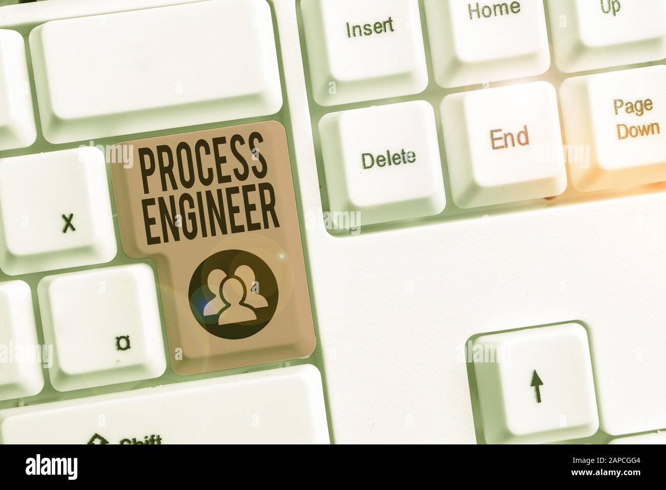 Writing note showing Process Engineer. Business concept for responsible ...