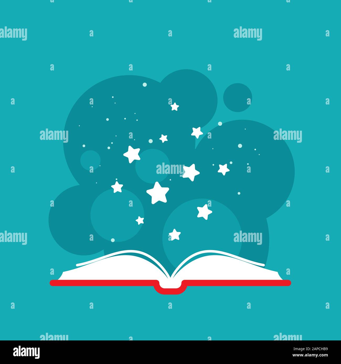 Fancy stars on blue Stock Vector Images - Alamy