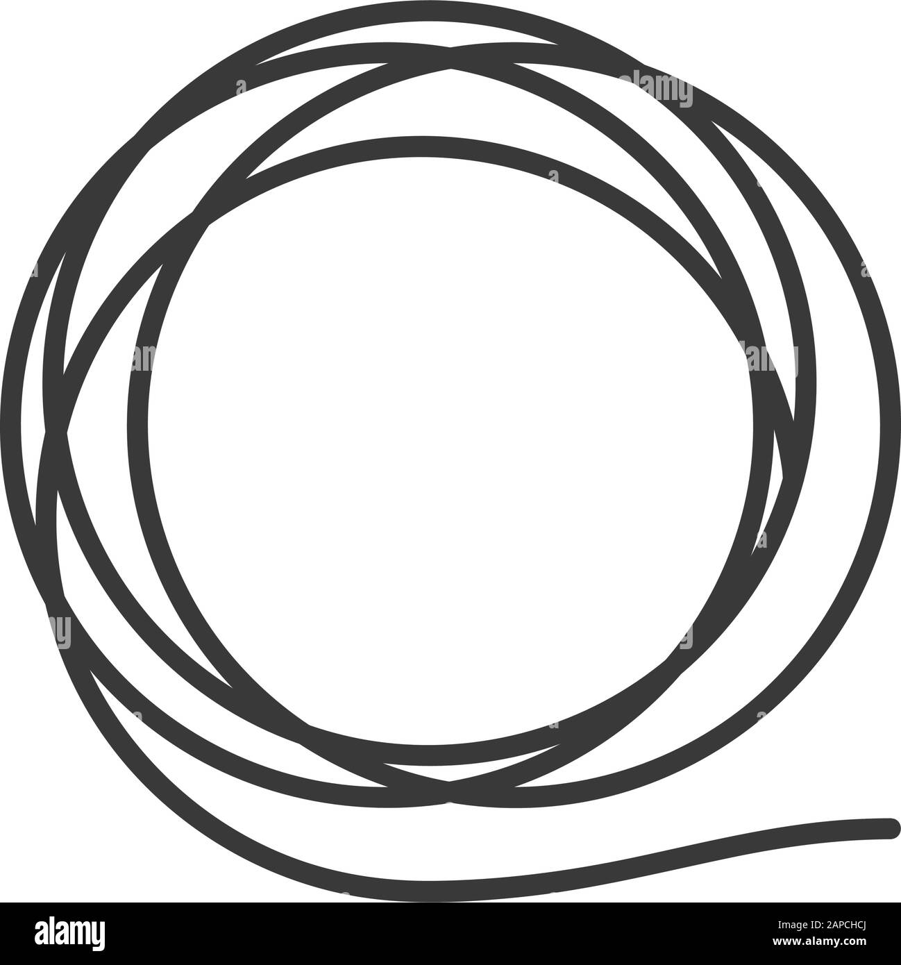 Rolled Into A Circle Stock Vector Images - Alamy
