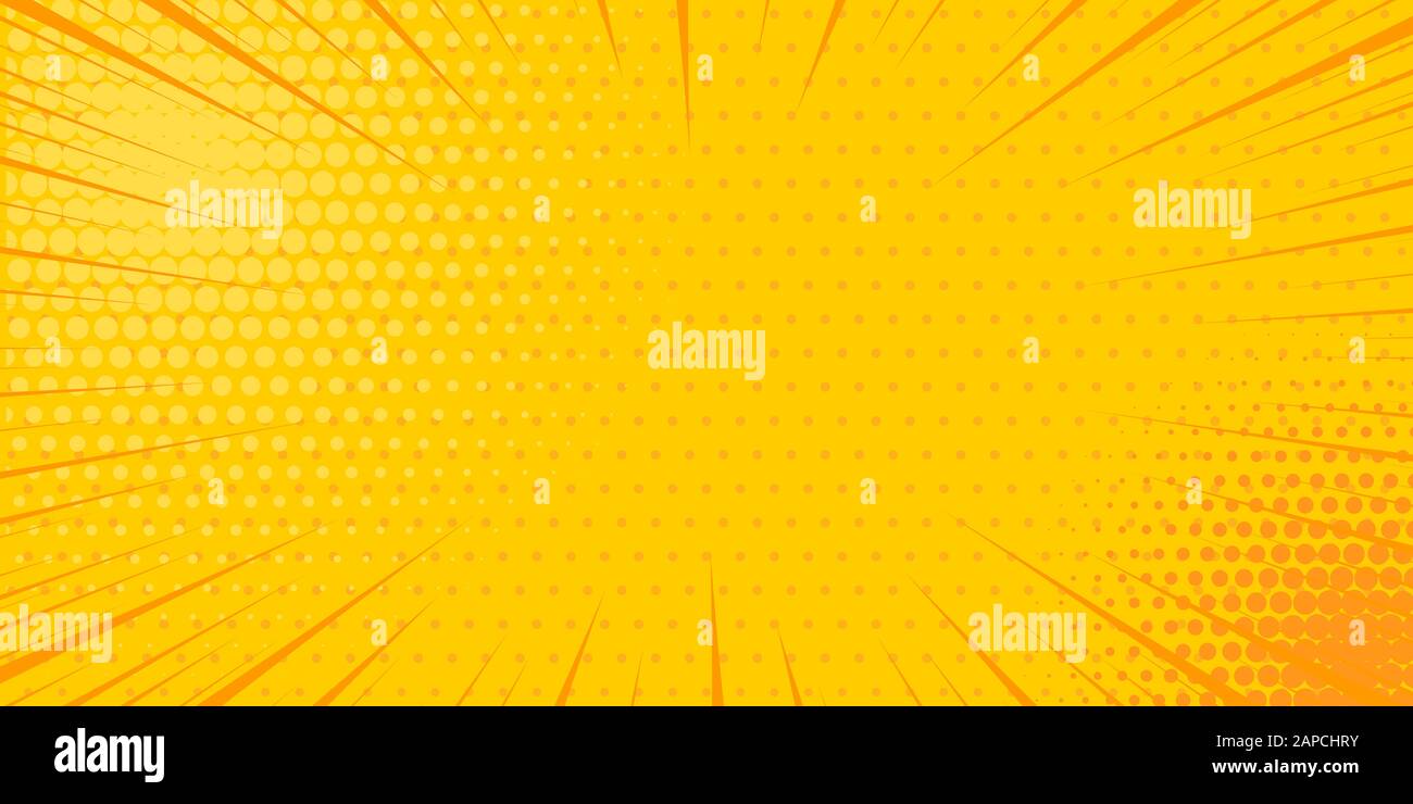 Pop art yellow comics book cartoon magazine cover Stock Vector Image ...