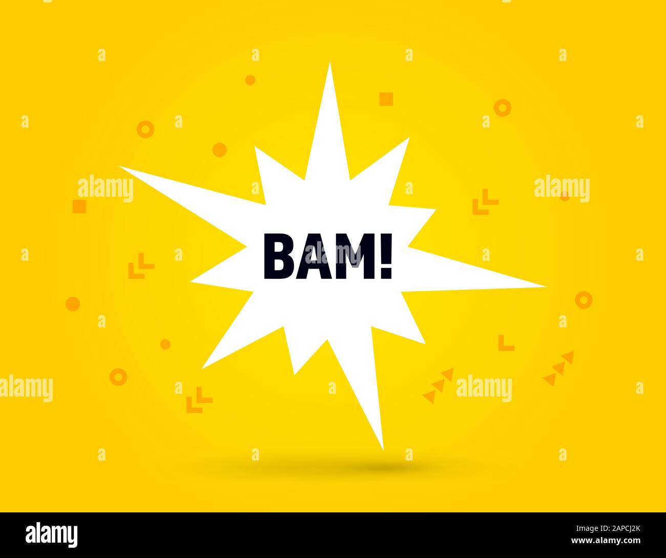 Bam speech bubble banner pop art memphis style Stock Vector Image & Art ...