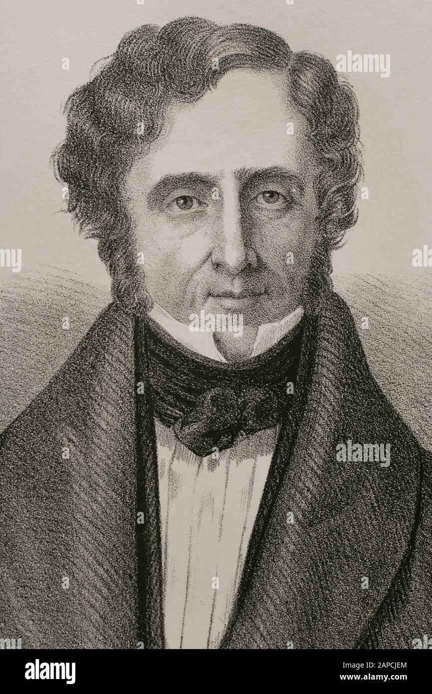 Juan Alvarez de Mendizabal (1790-1853). Spanish Liberal politician and ...