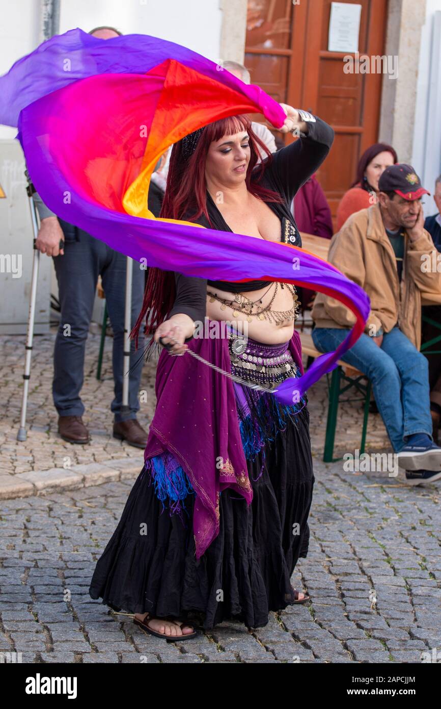 PADERNE, PORTUGAL - January 1st, 2020: Medieval costume characters in ...