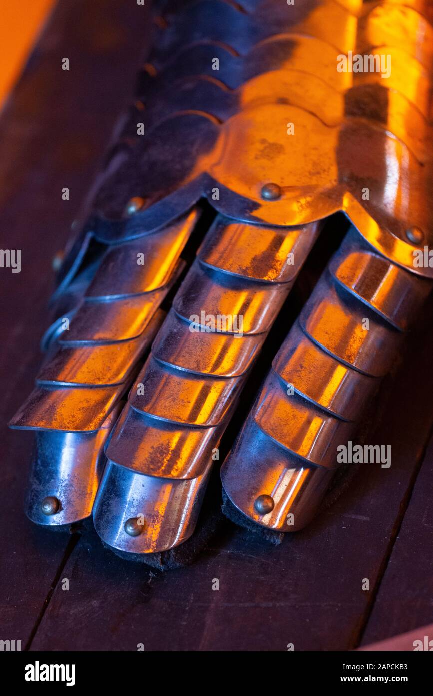 Iron gauntlet hi-res stock photography and images - Alamy