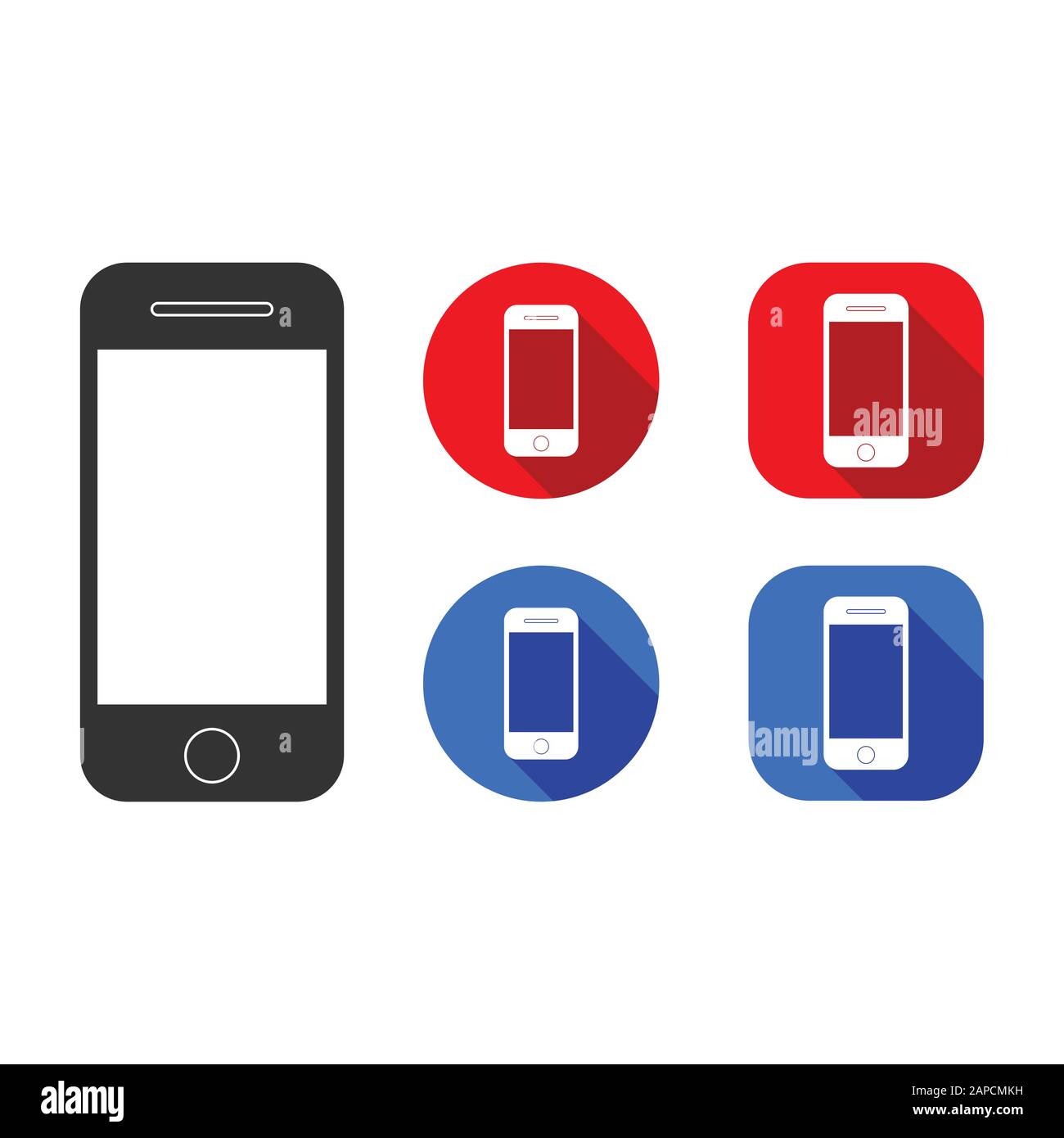 Mobile phone icon vector vectors hi-res stock photography and images ...