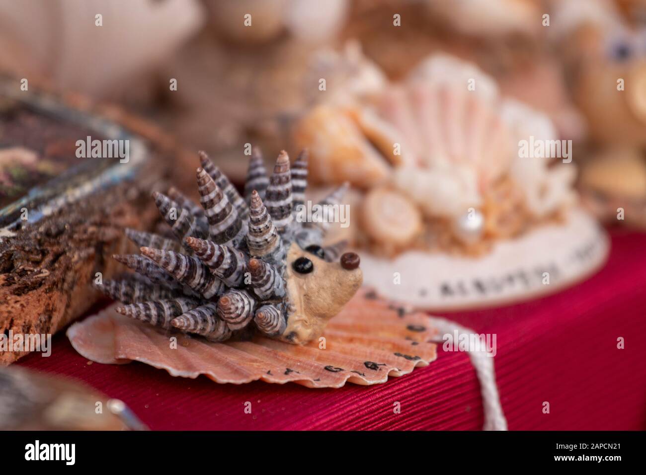 Artistic handmade animals made with seashells Stock Photo - Alamy
