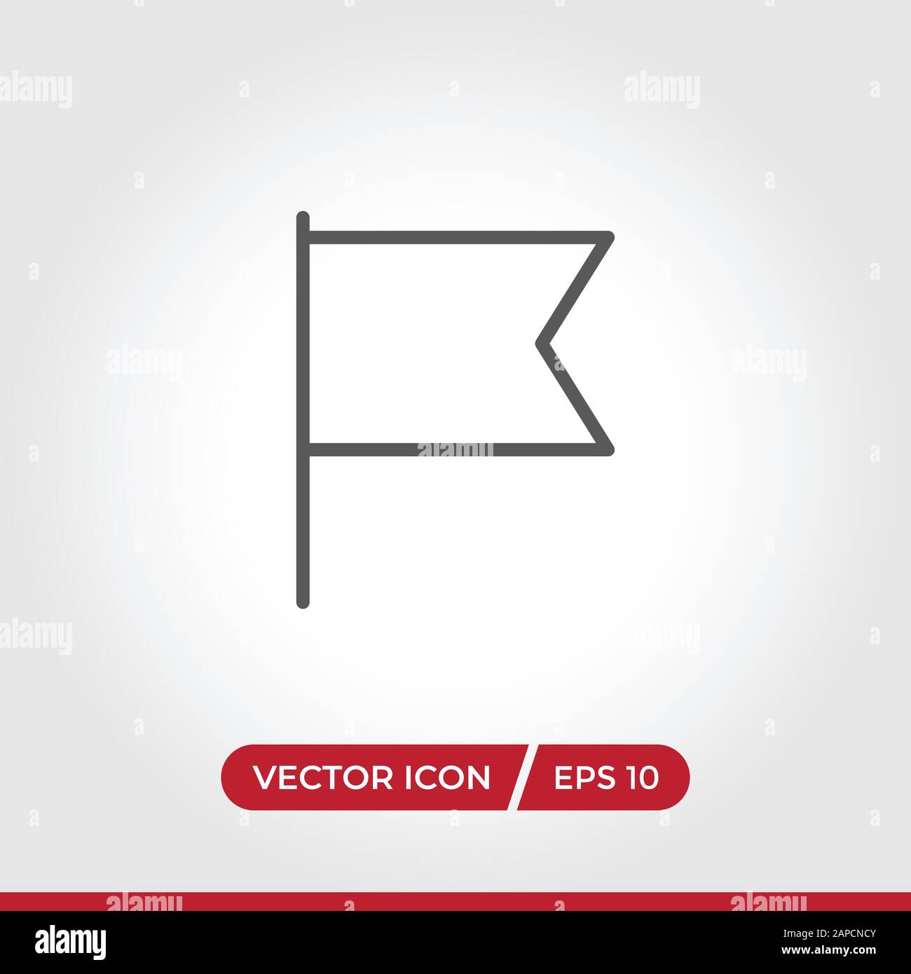 Flag icon vector. Simple flag sign in modern design style for web site ...