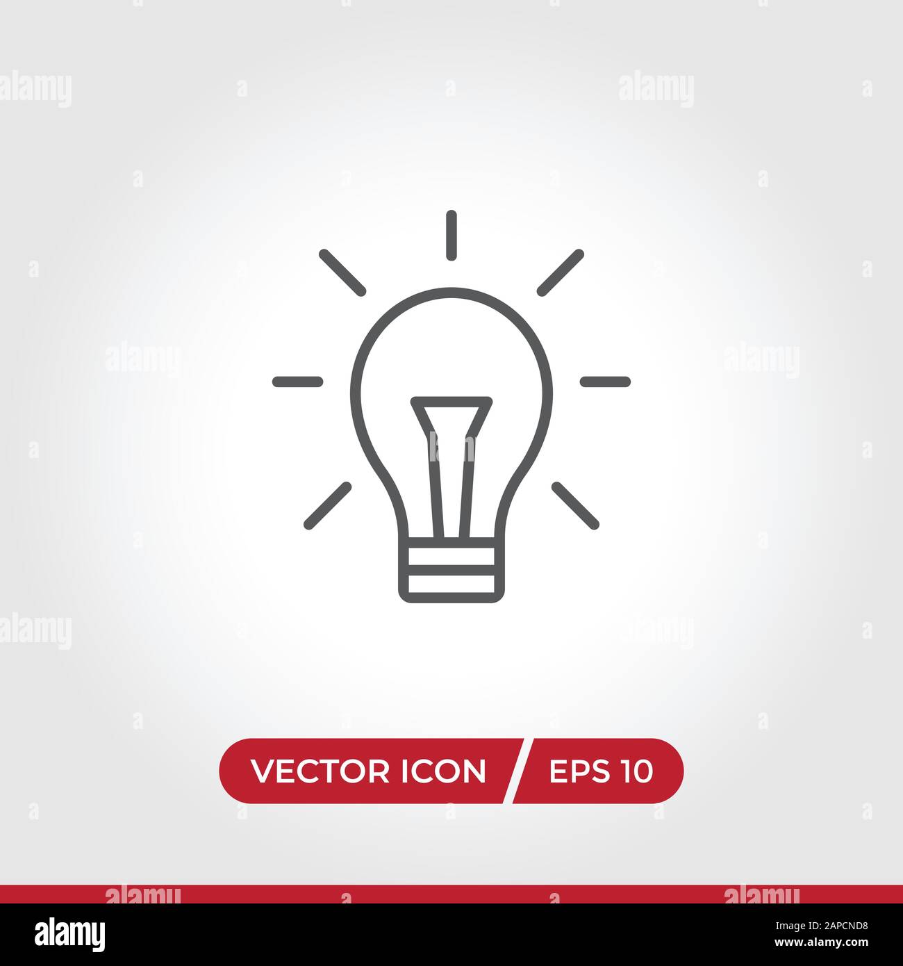 Idea icon vector. Simple idea sign in modern design style for web site ...