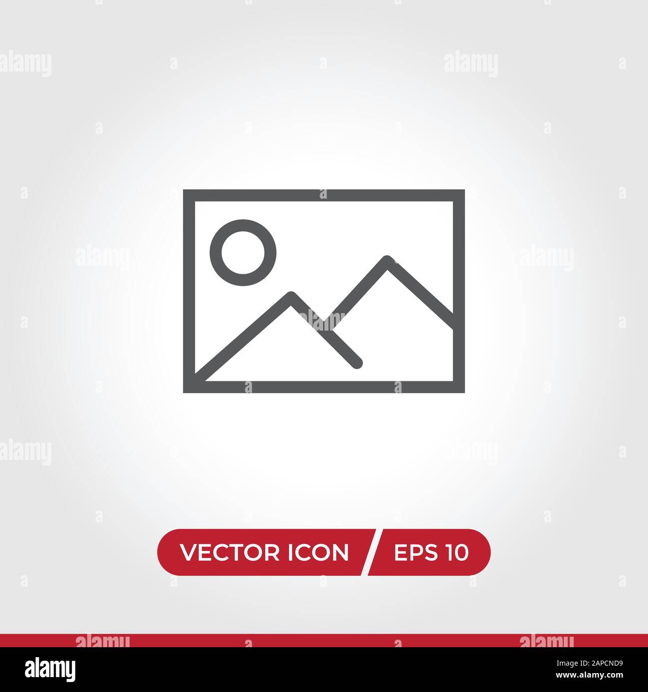 Picture icon vector. Simple picture sign in modern design style for web ...