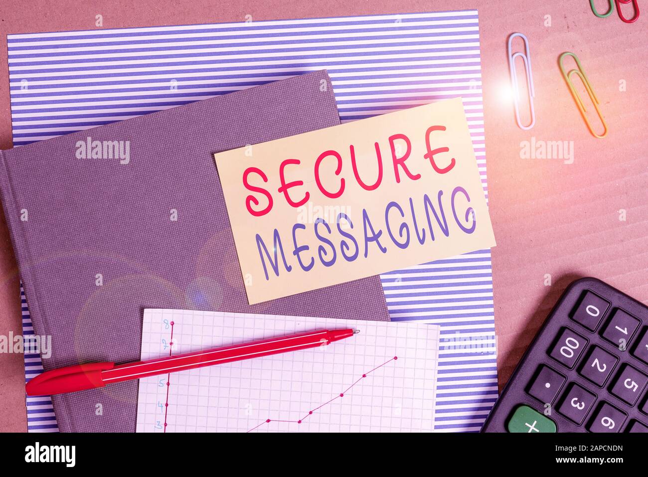 Text sign showing Secure Messaging. Business photo showcasing protect ...