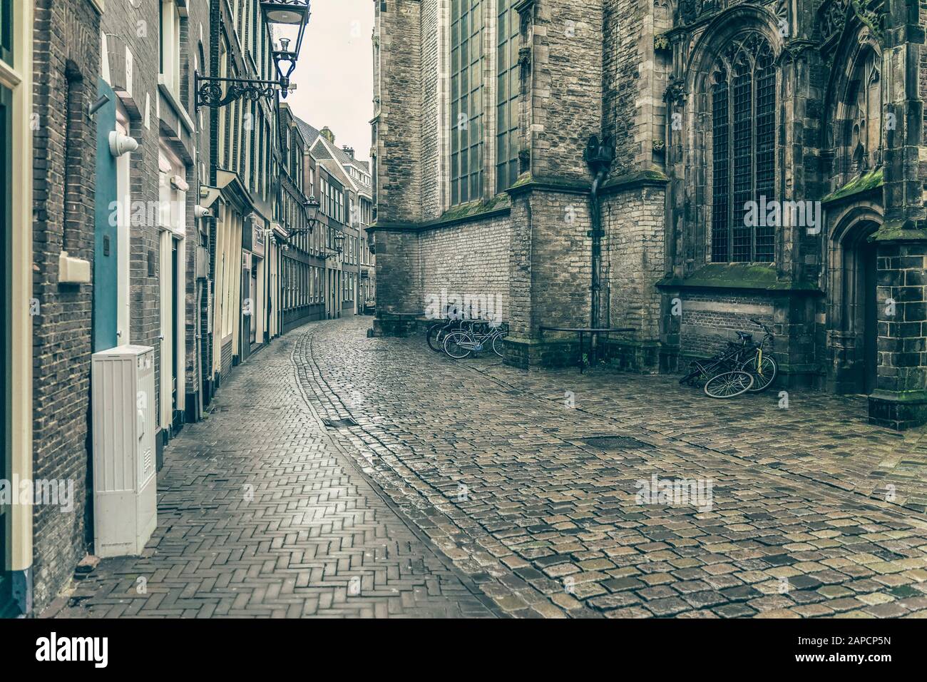 Empty Old London Street