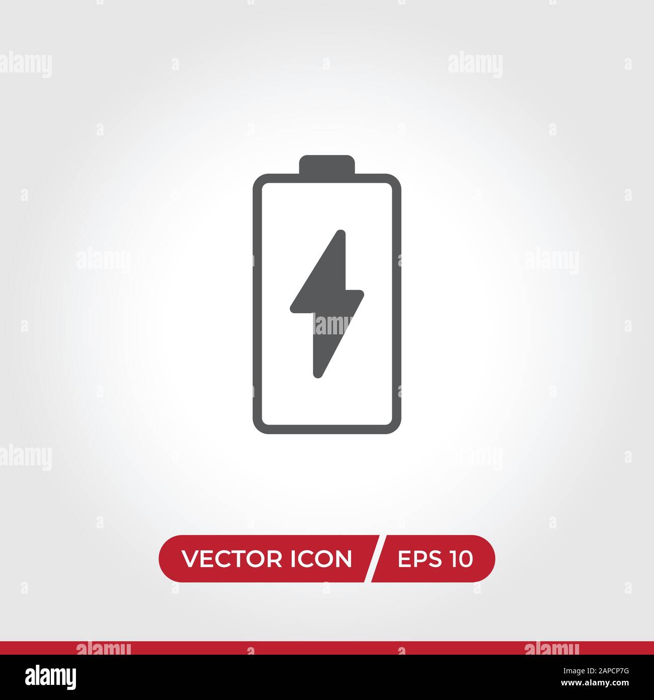 Battery icon vector. Simple battery sign in modern design style for web ...
